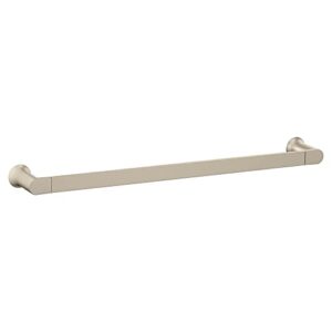 Moen Genta LX Brushed Nickel Modern 24-Inch Single Towel Bar for Kitchen or Bathroom, BH3824BN