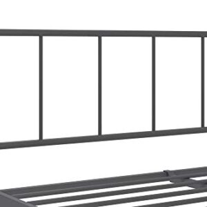 Novogratz Marion Canopy Bed, Drak Gray, Queen