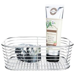 idesign vienna vanity cosmetics and makeup storage, bathroom, countertop, and desk, set of 1, basket-small