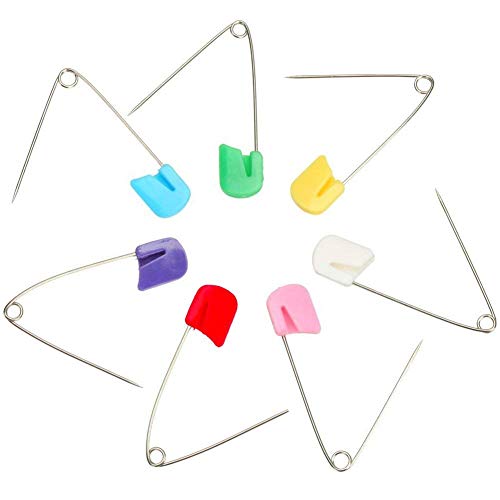 SaPeal Safety Pins 2inch Cloth Diaper Pins, Pack of 144