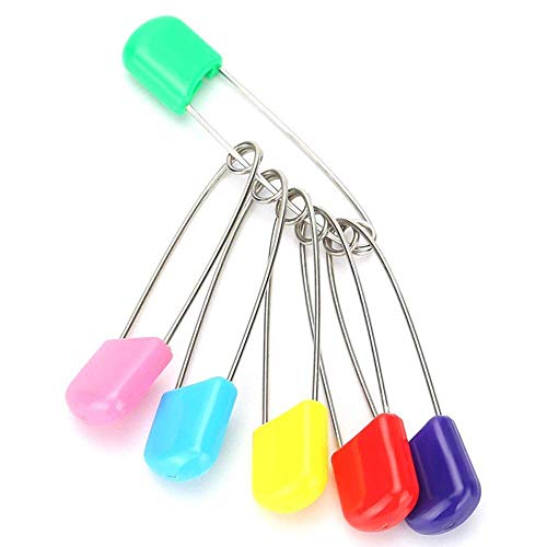 SaPeal Safety Pins 2inch Cloth Diaper Pins, Pack of 144