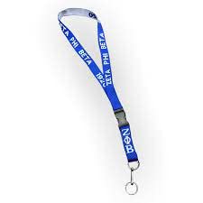 zeta phi beta woven lanyard w/ letters