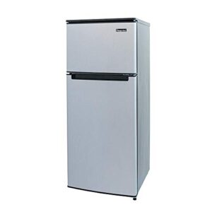 magic chef hmdr450se double door mini refrigerator stainless look 4.5 cu. ft.