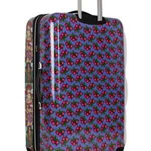 Betsey Johnson Designer Luggage Collection - Expandable 3 Piece Hardside Lightweight Spinner Suitcase Set - Travel Set includes 20-Inch Carry On, 26 inch and 30-Inch Checked Suitcase (Girls Print)