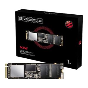 adata xpg sx8200 pro 1tb 3d nand nvme gen3x4 pcie m.2 2280 solid state drive r/w 3500/3000mb/s ssd (asx8200pnp-1tt-c)