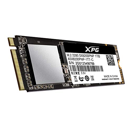 ADATA XPG SX8200 Pro 1TB 3D NAND NVMe Gen3x4 PCIe M.2 2280 Solid State Drive R/W 3500/3000MB/s SSD (ASX8200PNP-1TT-C)