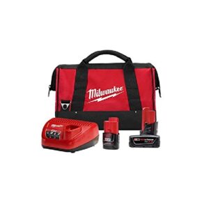 milwaukee 48-59-2424p m12 redlithium cp2.0 & xc4.0 starterkit