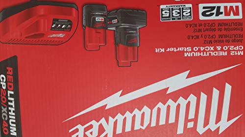 Milwaukee 48-59-2424P M12 REDLITHIUM CP2.0 & XC4.0 StarterKit