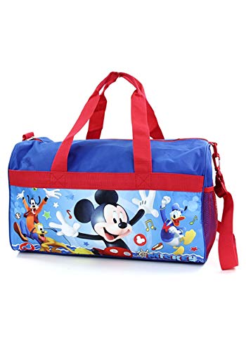 Boys 18" Mickey Mouse Blue/Red Duffel Bag Standard