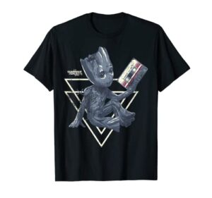 marvel guardians of the galaxy vol 2 groot mixtape sketch t-shirt