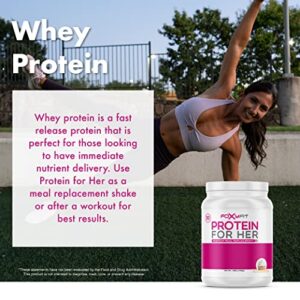 FoxyFit Protein for Her, Caramel Mocha Whey Protein Powder with CLA and Biotin for a Healthy Glow (1.78 lbs)