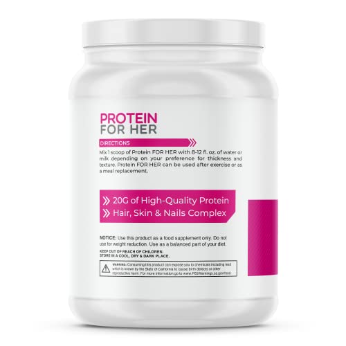 FoxyFit Protein for Her, Caramel Mocha Whey Protein Powder with CLA and Biotin for a Healthy Glow (1.78 lbs)