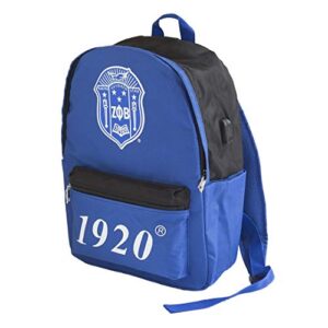 zeta phi beta usb port backpack