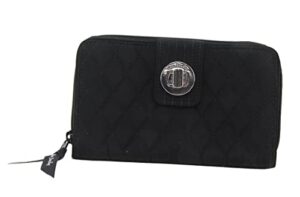 vera bradley rfid turnlock wallet (classic black)