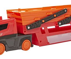 Hot Wheels MEGA Hauler with 6 Expandable Levels, Storage for Up to 50 1:64 Scale Toy Cars, Connects to Other Tracks