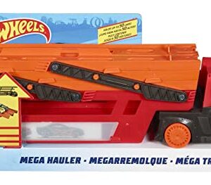 Hot Wheels MEGA Hauler with 6 Expandable Levels, Storage for Up to 50 1:64 Scale Toy Cars, Connects to Other Tracks