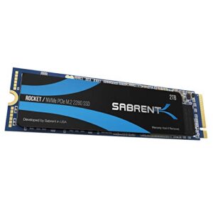 sabrent 2tb rocket nvme pcie m.2 2280 internal ssd high performance solid state drive (sb-rocket-2tb)