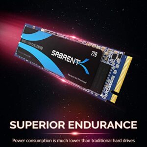 SABRENT 2TB Rocket NVMe PCIe M.2 2280 Internal SSD High Performance Solid State Drive (SB-ROCKET-2TB)