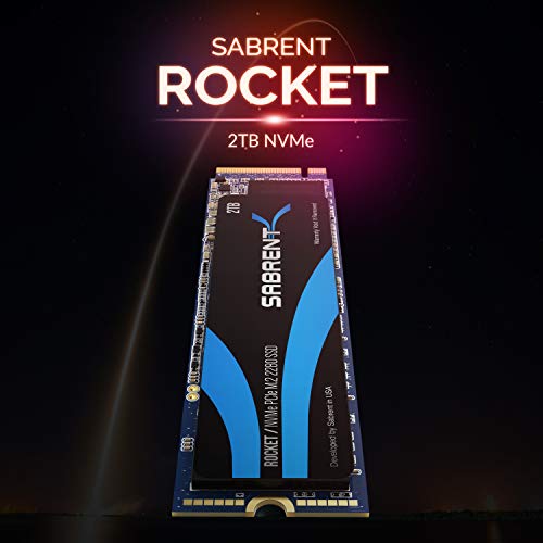 SABRENT 2TB Rocket NVMe PCIe M.2 2280 Internal SSD High Performance Solid State Drive (SB-ROCKET-2TB)