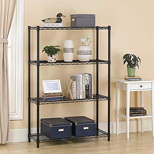 BestOffice 36"x14"x54" 4 Tier Layer Shelf Adjustable Steel Commercial Wire Metal Shelving Rack