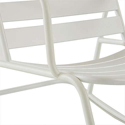 Novogratz 88065WHT1E Poolside Roberta Outdoor Rocking Chair, White