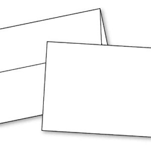 One Jade Lane 5"x7", Blank Cards and Envelopes, Blank White Invitation Cards with Envelopes All Occasions, Scored, Heavy Duty Quality Cardstock, Blank Greeting Christmas Cards Printable. (20 Pack)