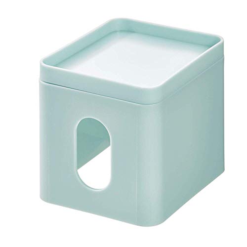 iDesign Cade Bathroom Accessories, 15.5 cm x 13.1 cm x 13.7 cm, Soft Aqua