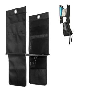 oxel hanging locker shelf organizer with 2 hooks and 4 small pockets