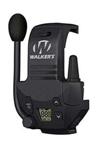 walker's razor walkie talkie handsfree communication up to 3 miles , black