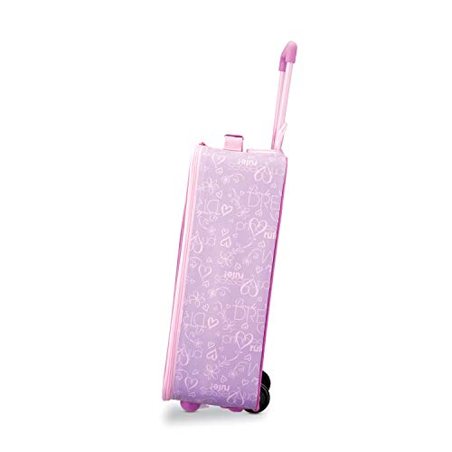 American Tourister Kids' Disney Softside Upright Luggage,Telescoping Handles, Princess 2, 18"