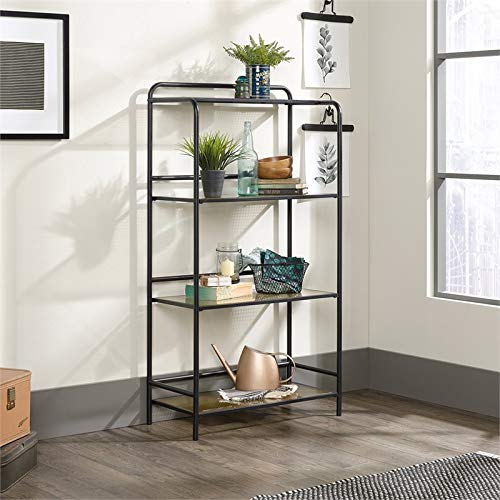 Sauder Boulevard Café Open Shelving, Black finish