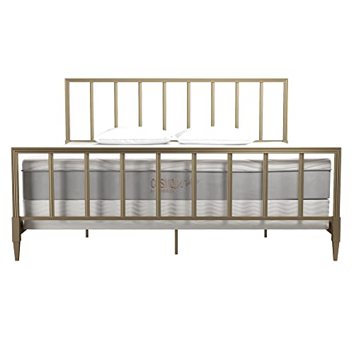 CosmoLiving by Cosmopolitan Blair Bed, Gold