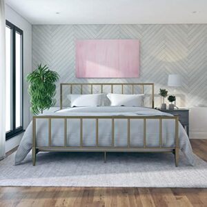 CosmoLiving by Cosmopolitan Blair Bed, Gold