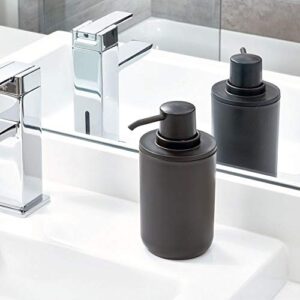 iDesign 28737ES Cade 4-Piece Bathroom Accessory Set, Matte Black, 24.5 cm x 8.9 cm x 16.2 cm