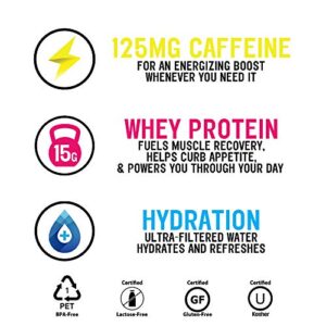 Protein2o 15g Whey Protein Infused Water Plus Energy, Variety Pack, 16.9 oz Bottle (12 Count)