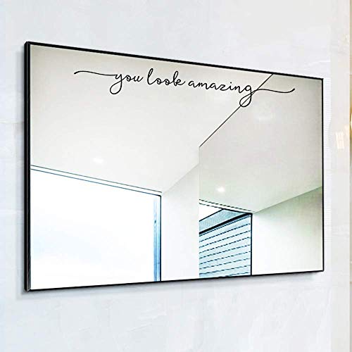 You Look Amazing Mirror Decal Vinyl Decal Bathroom Decor Shower Door Decal 18x2.5 inch