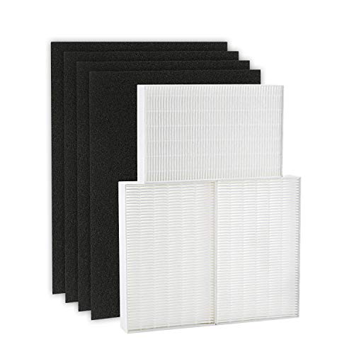 HPA300 True HEPA Filter Replacement Compatible with Honeywell Air Purifier HPA300 Series, HPA300, HPA304, HPA8350, HPA300VP, HPA3300b, HPA5300, Pack of 3 HEPA R and 4 Pre filters A HRF-AP1