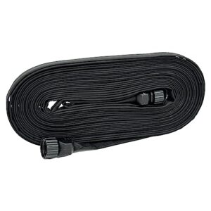 rocky mountain goods soaker hose flat 50 ft - heavy duty double layer design - saves 70% water - consistent drip throughout hose - leakproof guarantee - garden/vegetable safe