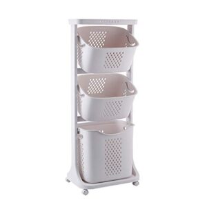 bretoes laundry basket bathroom multi-layer clothes storage basket household bathroom simple storage shelf kitchen shelf fruit stand