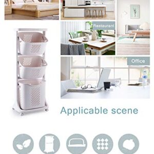 Bretoes Laundry Basket Bathroom Multi-layer Clothes Storage Basket Household Bathroom Simple Storage Shelf Kitchen Shelf Fruit Stand