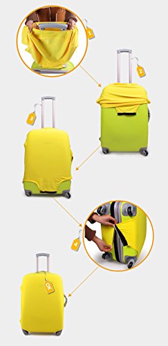 BIGCARJOB Travel Suitcase Protector Covers Sloth Printed Kids Girls Luggage Baggage Cover Fit 22-24inches