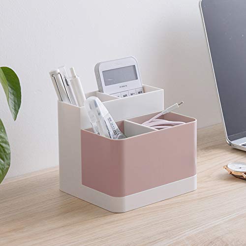 Poeland Desktop Storage Organizer Pencil Card Holder Box Container for Desk, Office Supplies, Vanity Table