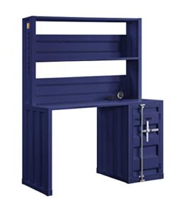 acme cargo desk & hutch - - blue