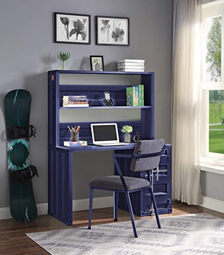 ACME Cargo Desk & Hutch - - Blue