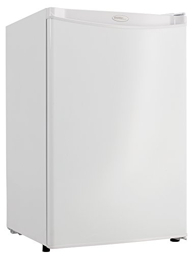 Danby DAR044A4WDD-6 4.4 Cu.Ft. Mini Fridge, Compact Refrigerator for Bedroom, Living Room, Bar, Dorm, Kitchen, Office, E-Star in White