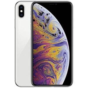 apple iphone xs max, us version, 512gb, silver - unlocked (renewed)