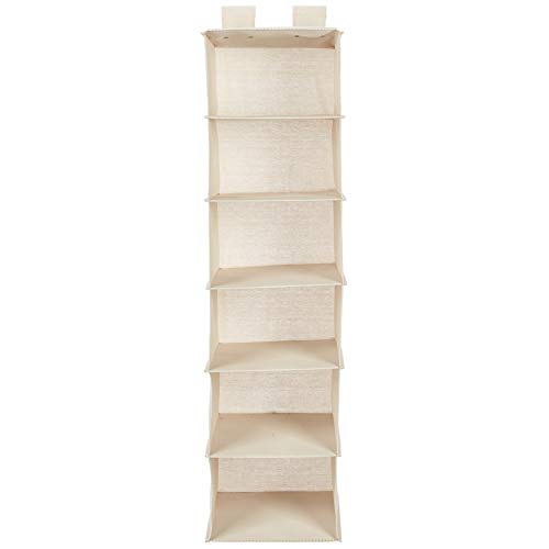 Amazon Basics Hanging Closet Shelf - 6-Tier, Canvas