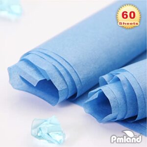 PMLAND Premium Quality Gift Wrapping Paper - Sky blue - 20 Inches x 26 Inches 60 Sheets