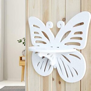 Home Decoration Rack, Butterfly Shape Storage Rack Wall Shelf Rural Style Home Decoration