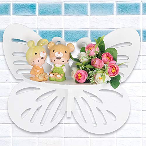 Home Decoration Rack, Butterfly Shape Storage Rack Wall Shelf Rural Style Home Decoration